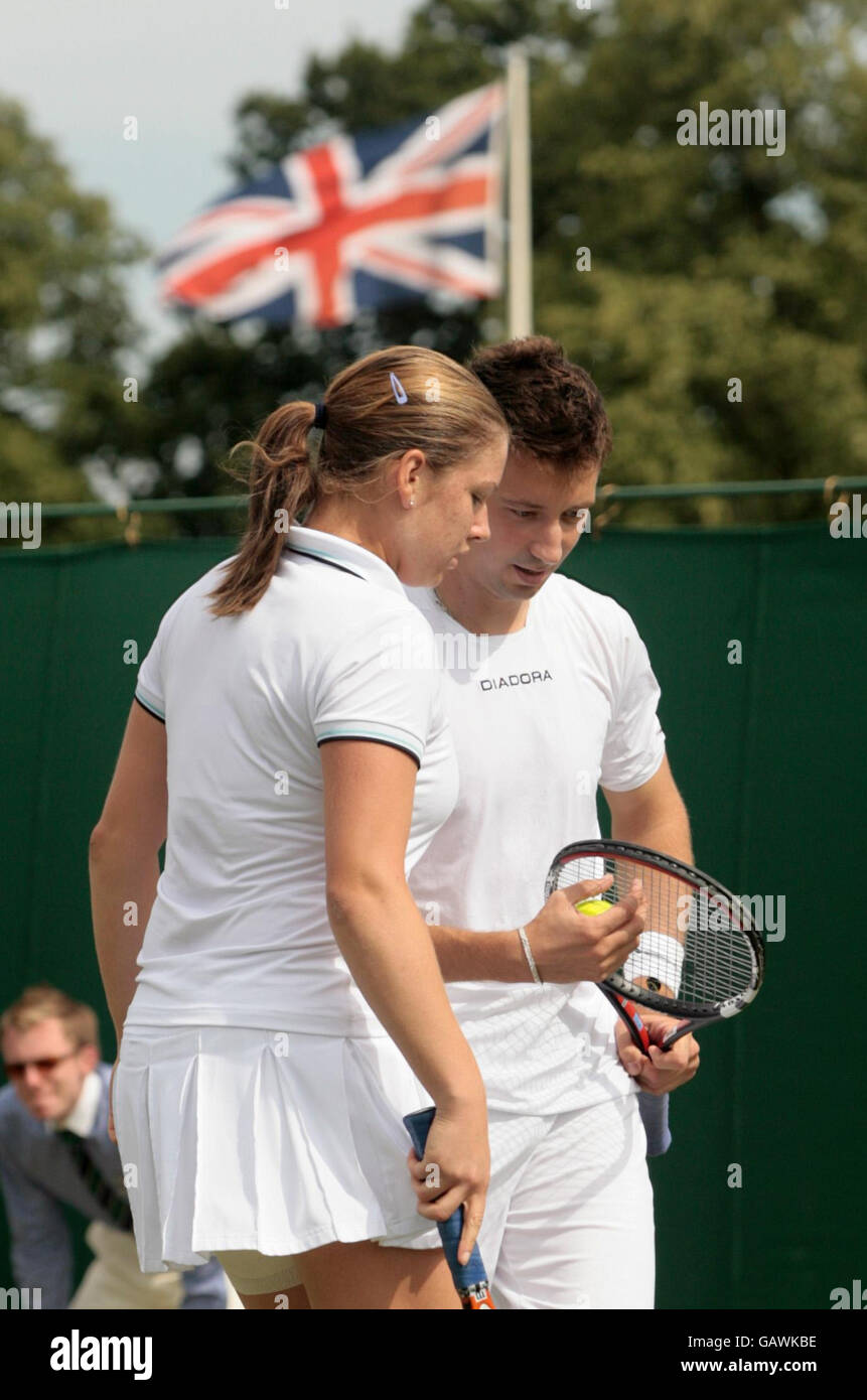 Great Britain's Melanie South and Alex Bogdanovic in mixed doubles ...
