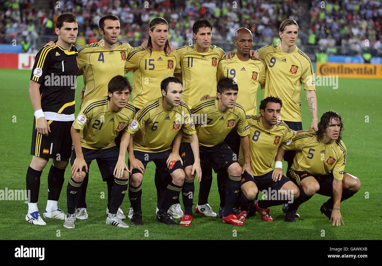 Soccer euro 2008 team spain hi-res stock photography and images - Alamy