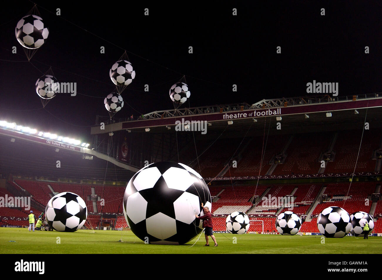 David Keighley who designed the giant inflatable footballs which are ...