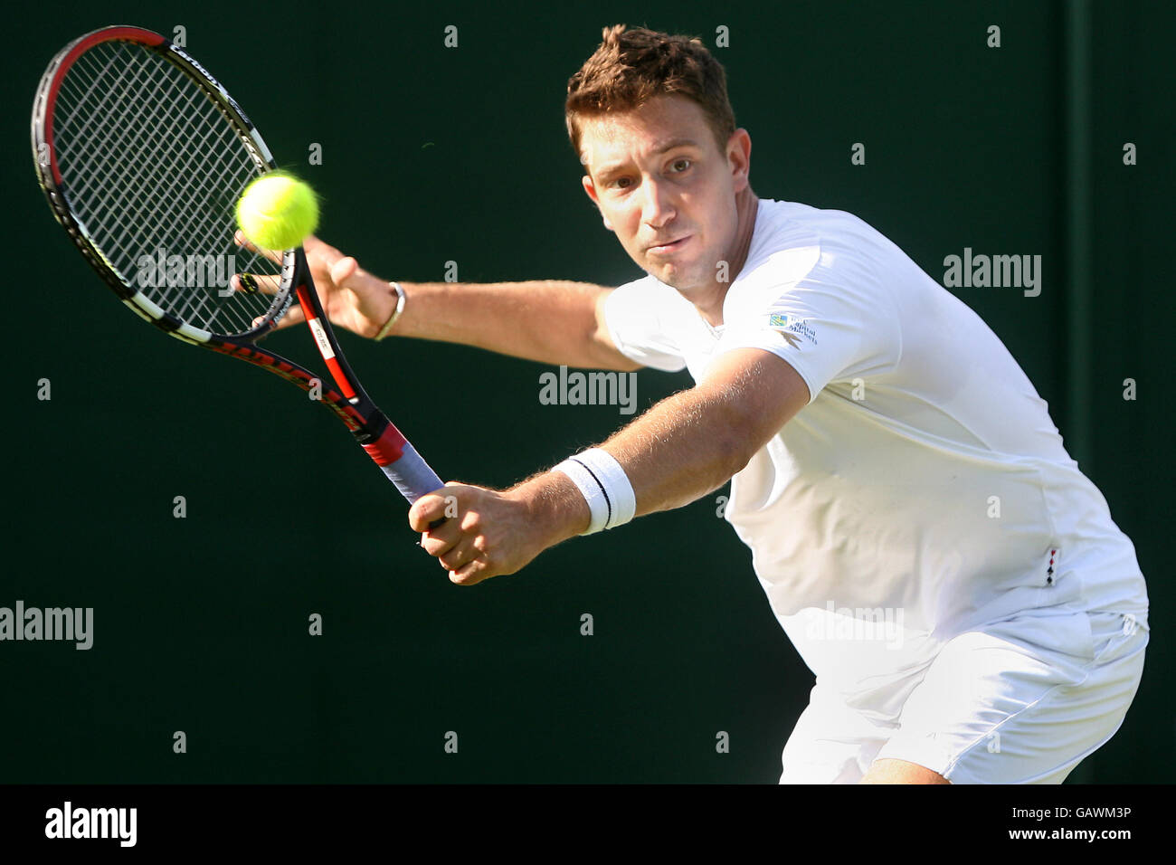 Great Britain's Alex Bogdanovic in action against Simone Bolelli Stock ...