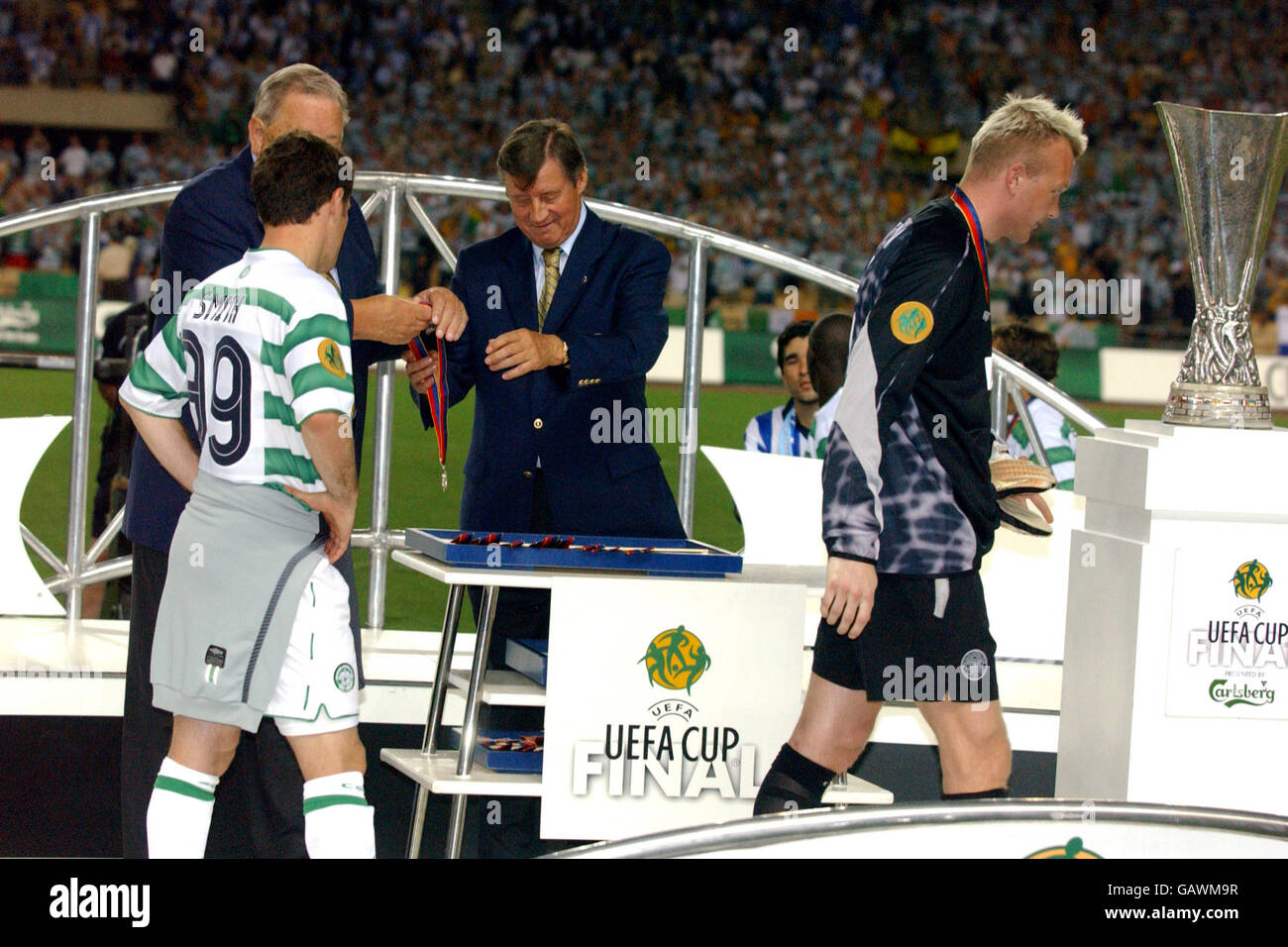 Celtics goalkeeper magnus hedman r jamie smith receive runners up ...