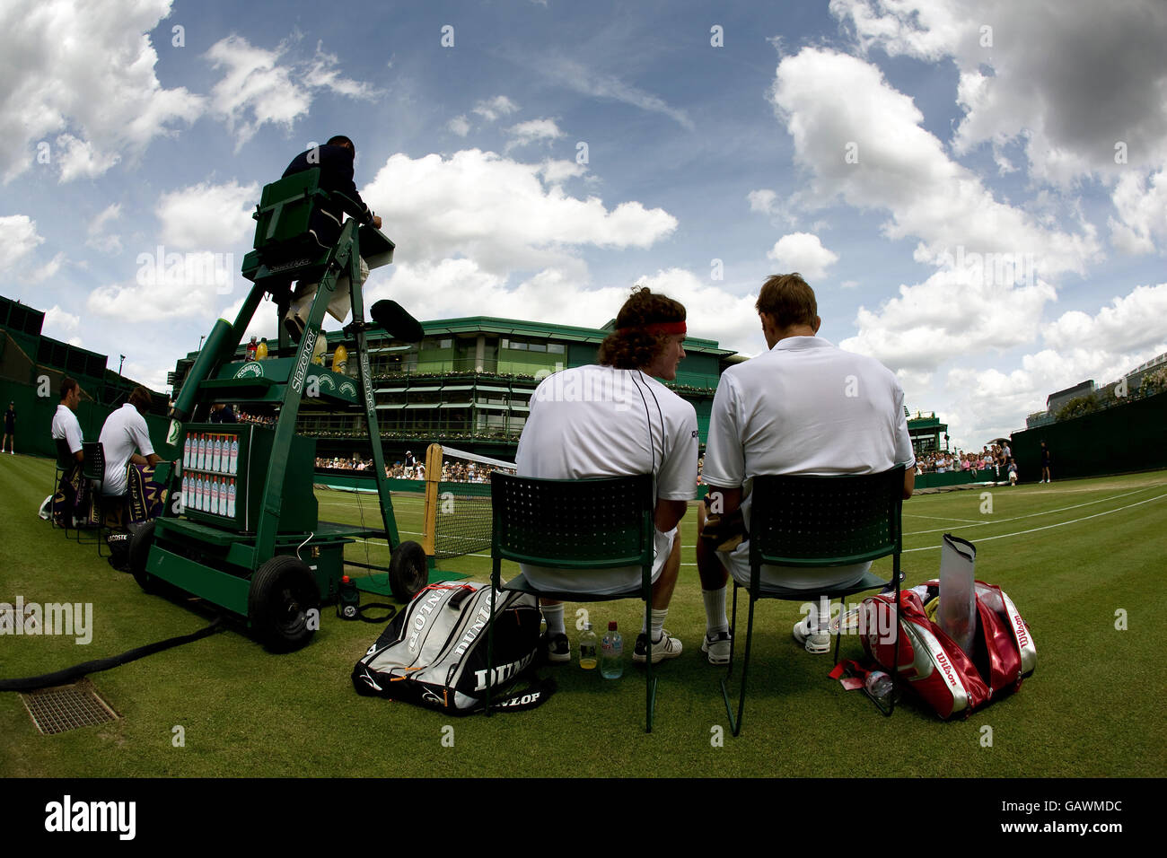 Jamie Murray (l) and his mens doubles partner Max Mirnyi Stock Photo ...