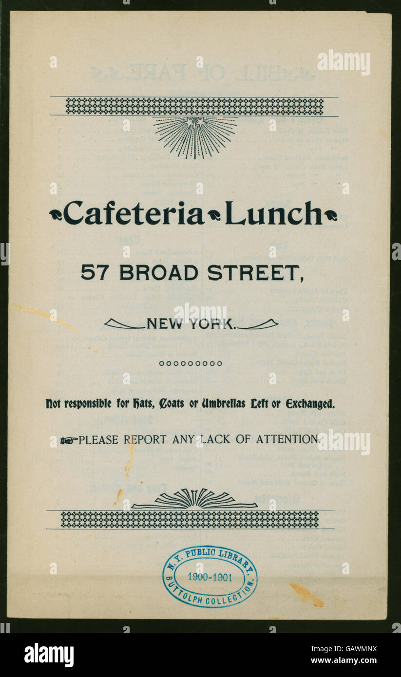 The lunch event at a cafeteria in New York's lunchroom was a casual ...