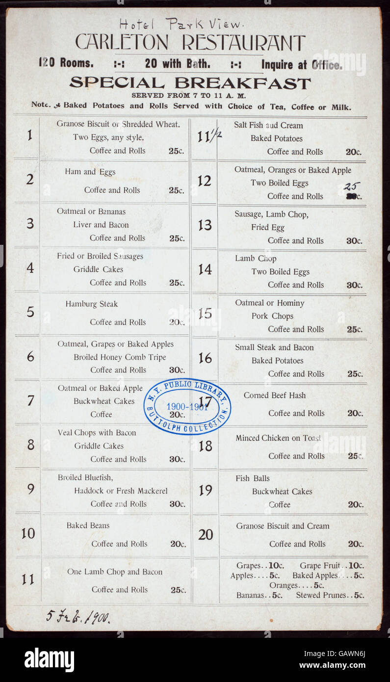 A breakfast event was held at the Carleton Restaurant, located in Hotel ...