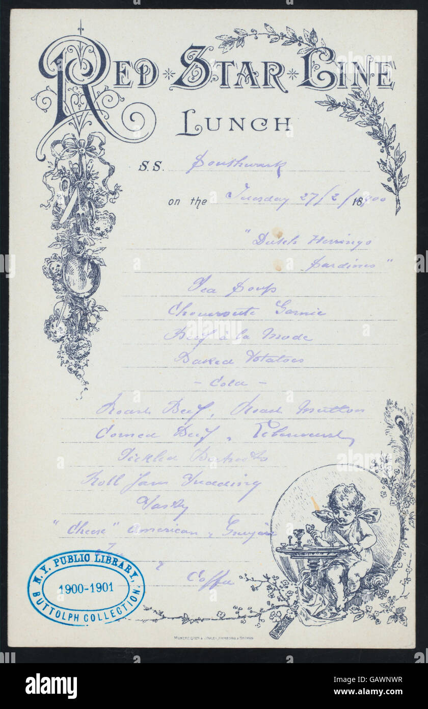 The Red Star Line operated transatlantic ships, including the S.S ...