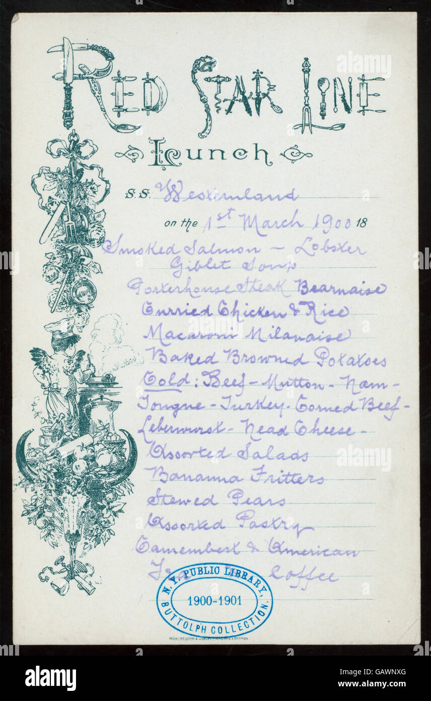 The S.S. Westernland, operated by Red Star Line, was en route with ...