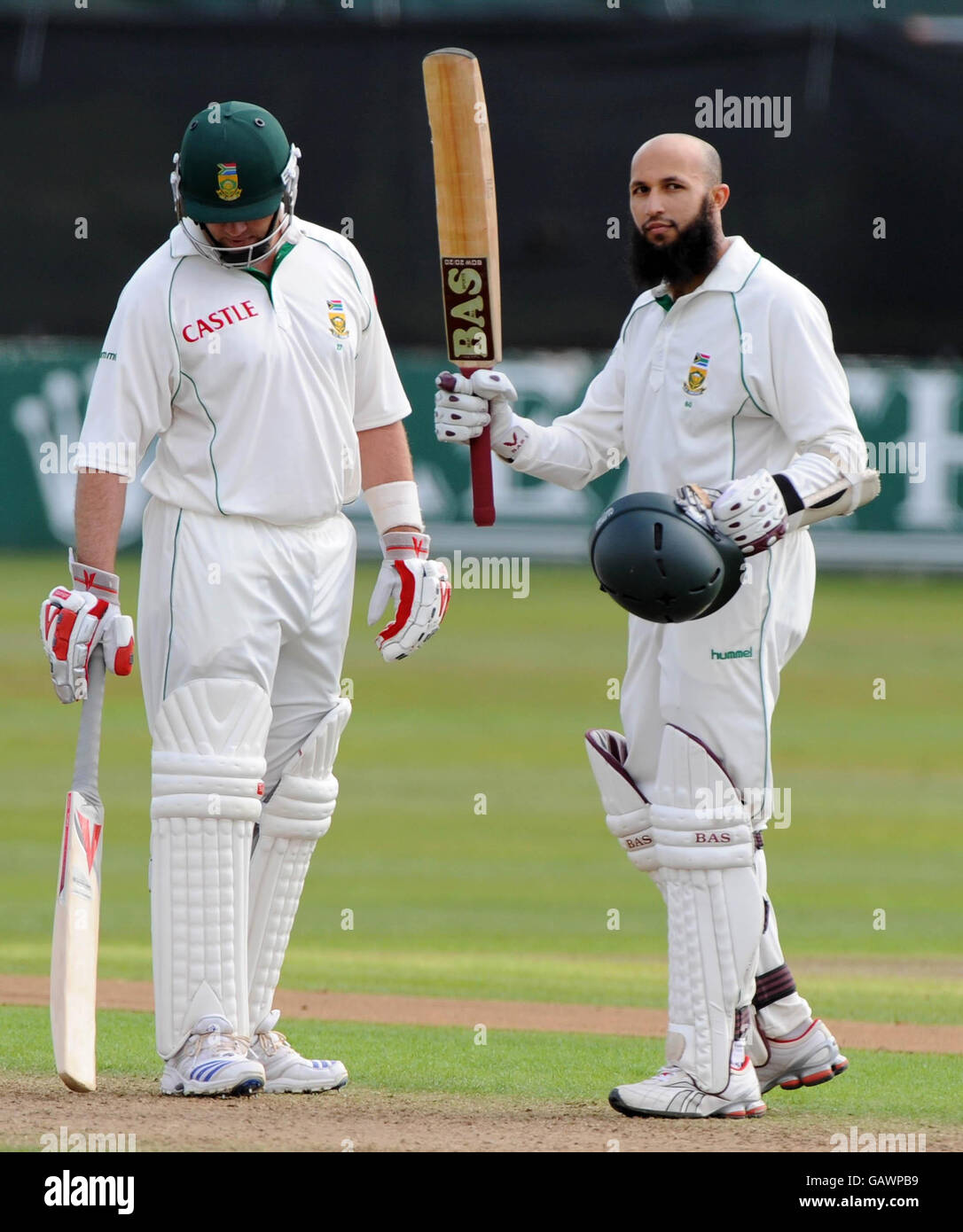 Hashim Amla With Castle Logo