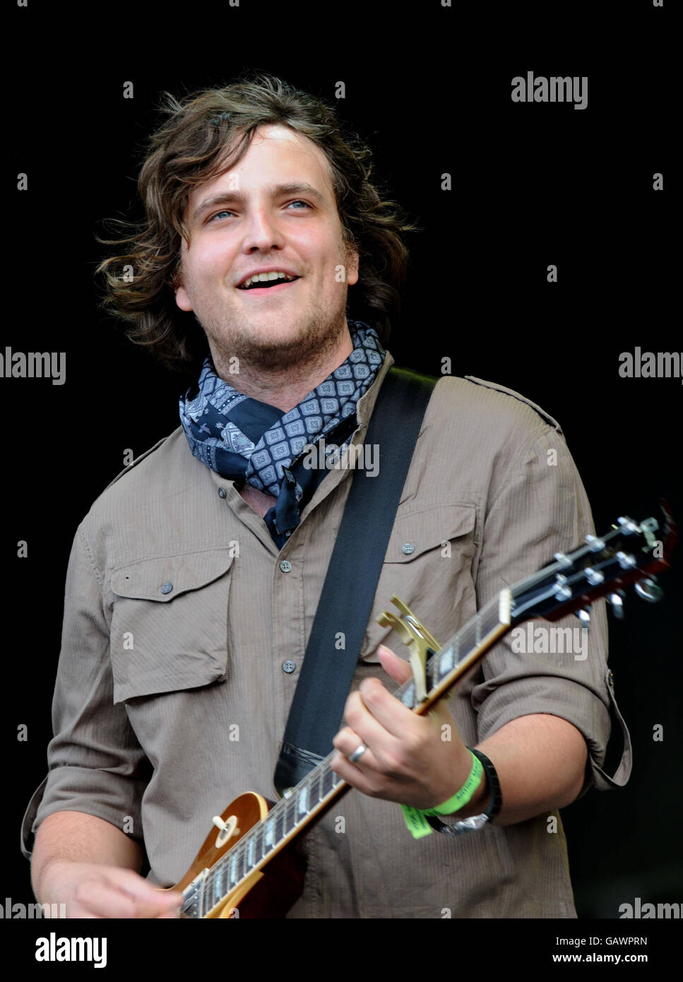 James Walsh of Starsailor performs on the main stage during day two of ...