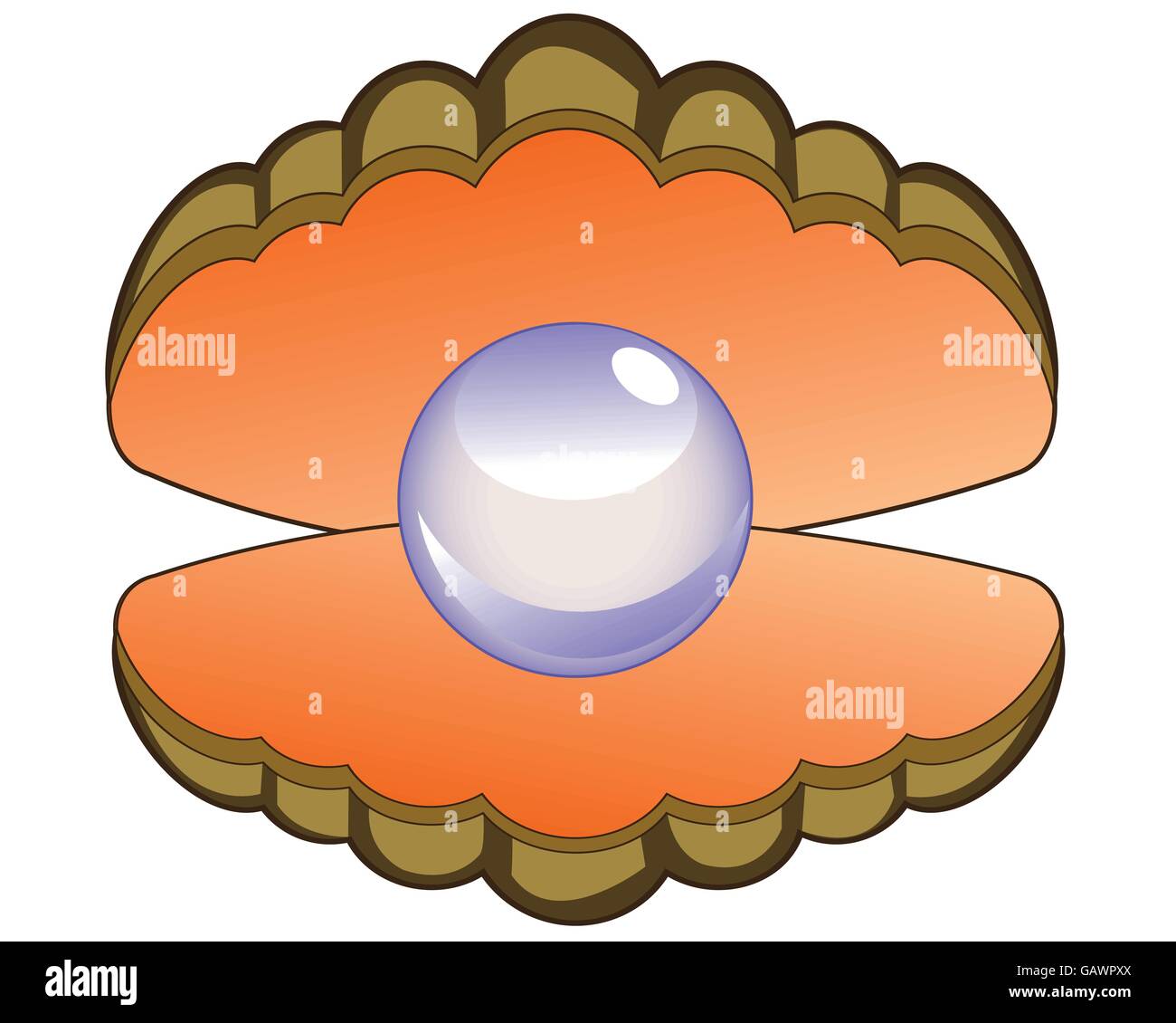Pearl in open sea Stock Vector Images - Alamy