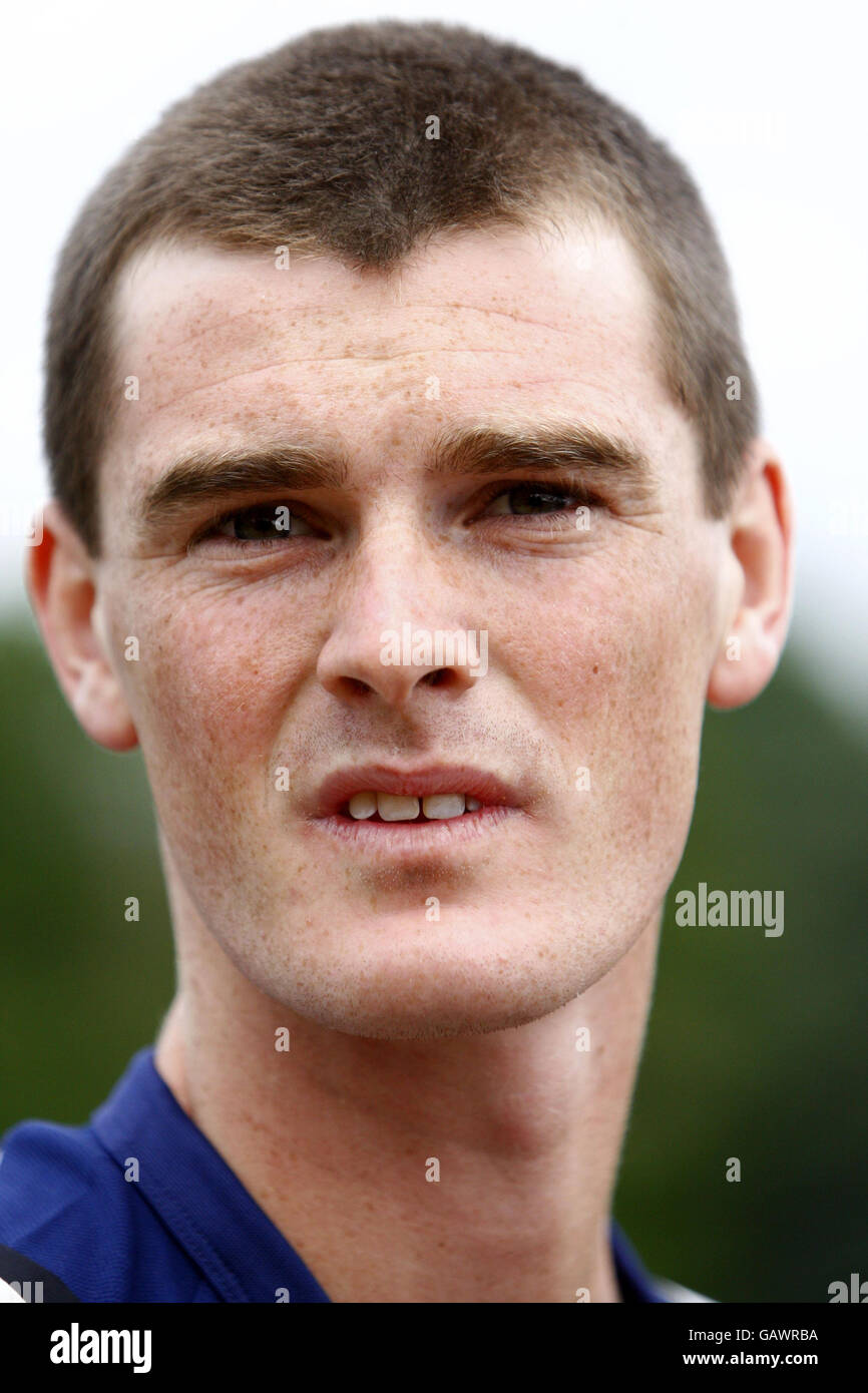 Great Britain's Jamie Murray with a new hair cut during a practice ...
