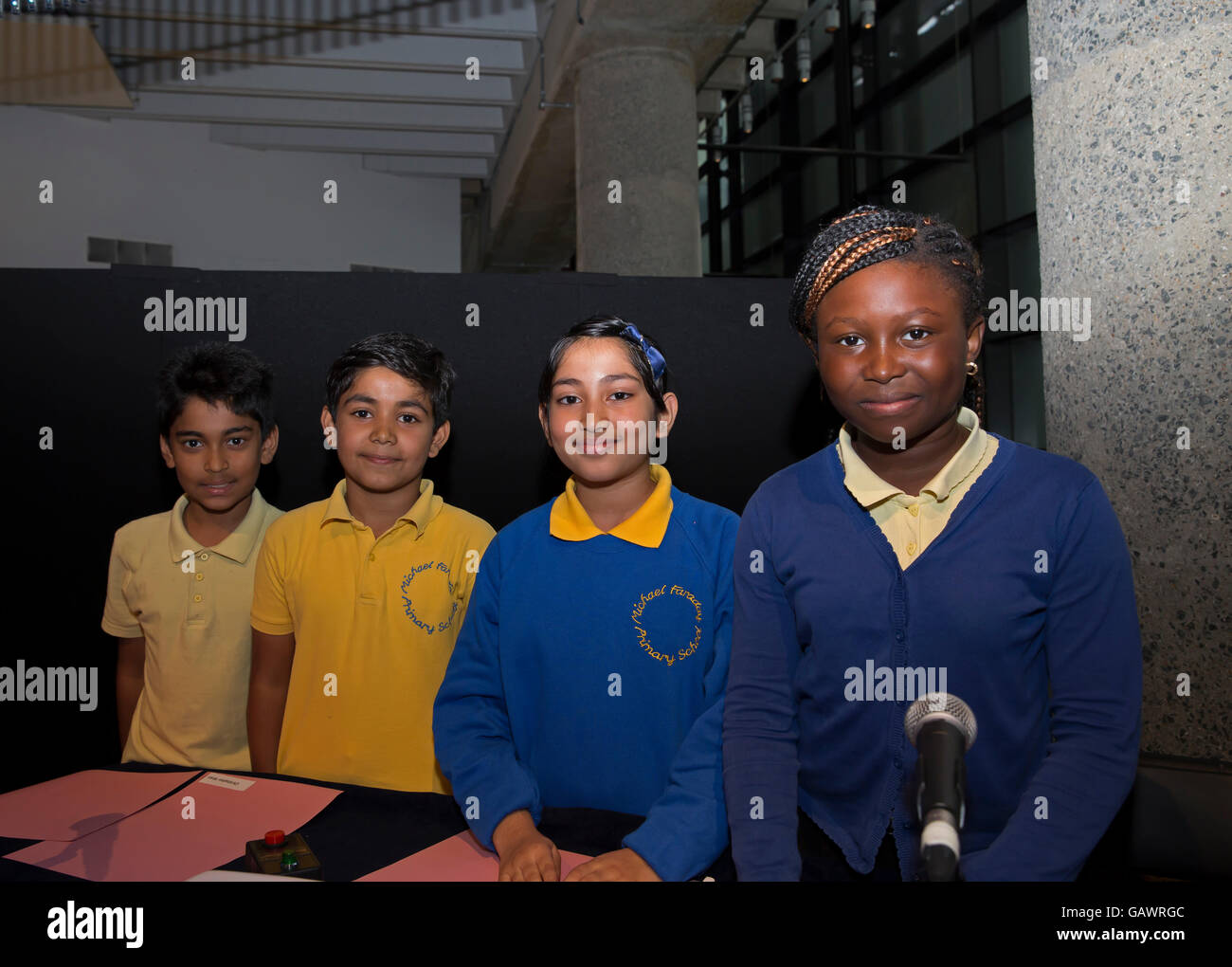 London, UK. 5th July, 2016. Pupils from Michael Faraday School had their local knowledge put to ...