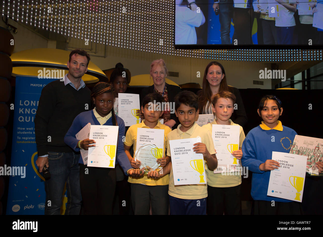 London, UK. 5th July 2016. Pupils from Michael Faraday School had their local knowledge put to ...