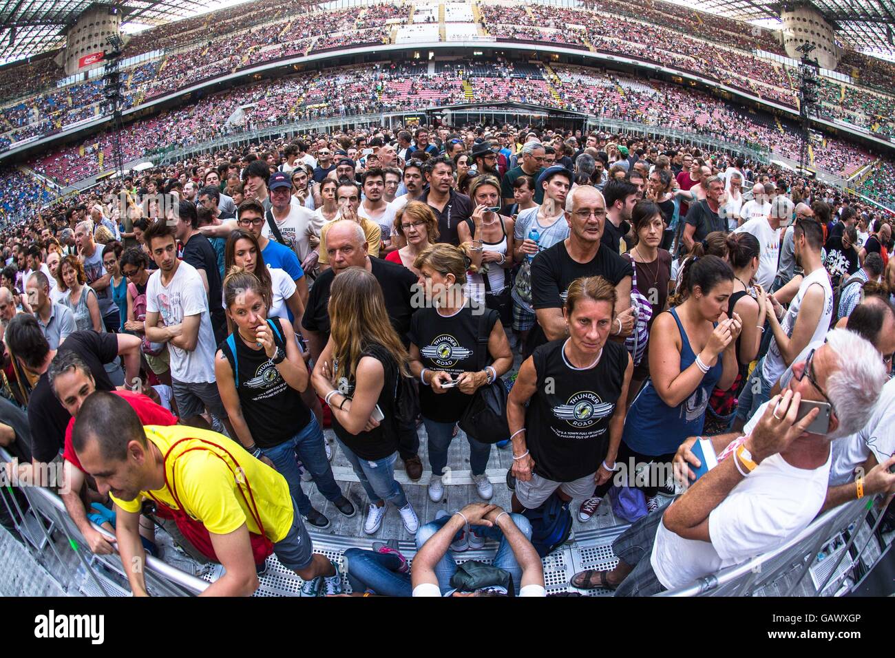 Milan, Italy. 5th July, 2016. Bruce Springsteen performs live at Stadio ...