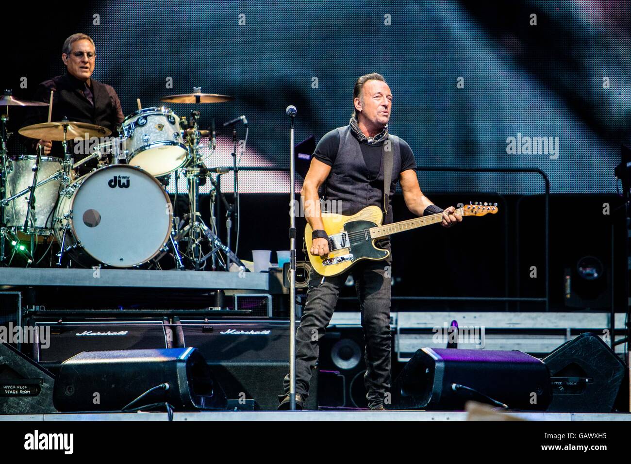Milan, Italy. 5th July, 2016. Bruce Springsteen performs live at Stadio ...