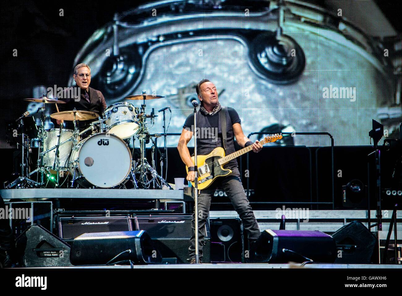 Milan, Italy. 5th July, 2016. Bruce Springsteen performs live at Stadio ...
