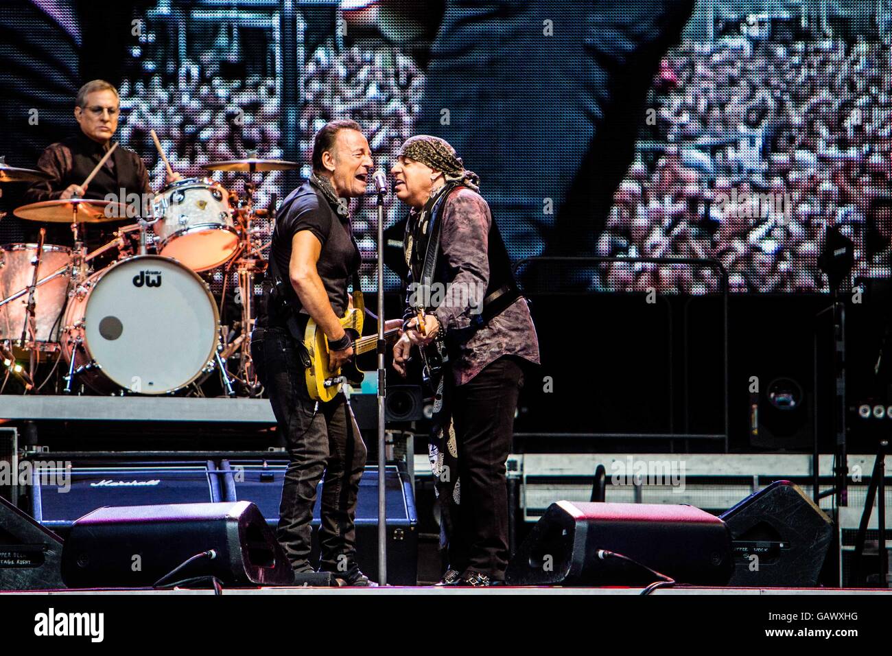 Milan, Italy. 5th July, 2016. Bruce Springsteen performs live at Stadio ...