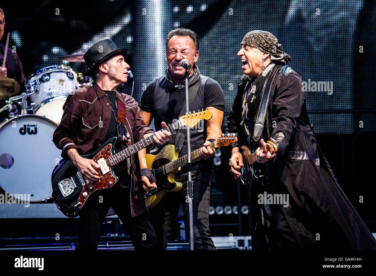 Milan, Italy. 5th July, 2016. Bruce Springsteen and the E Street Band ...