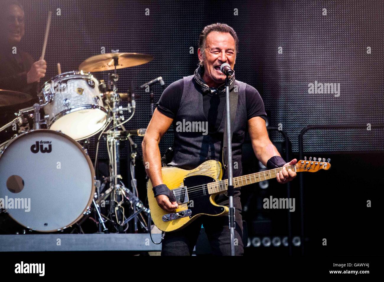 Milan, Italy. 5th July, 2016. Bruce Springsteen and the E Street Band ...