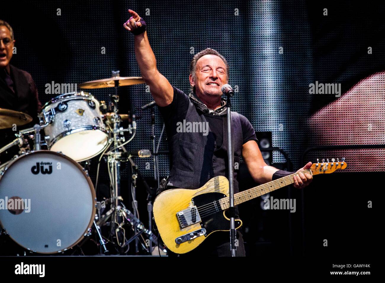 Milan, Italy. 5th July, 2016. Bruce Springsteen and the E Street Band ...