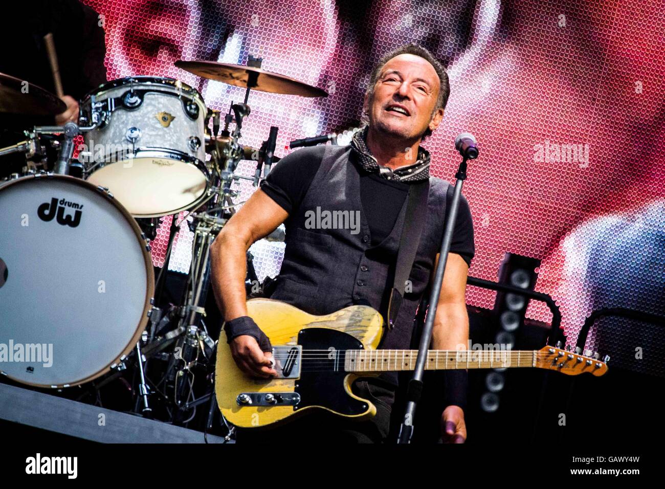 Milan, Italy. 5th July, 2016. Bruce Springsteen and the E Street Band ...