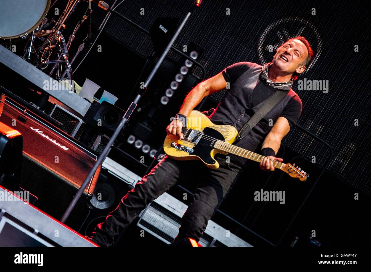 Milan, Italy. 5th July, 2016. Bruce Springsteen and the E Street Band ...