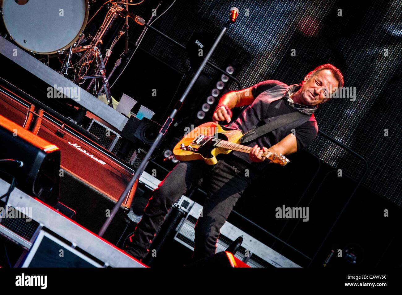 Milan, Italy. 5th July, 2016. Bruce Springsteen and the E Street Band ...