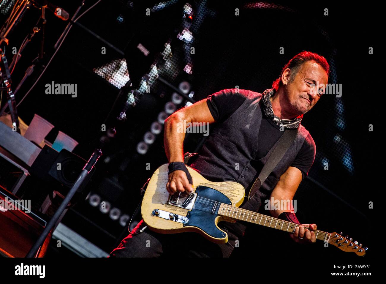 Milan, Italy. 5th July, 2016. Bruce Springsteen and the E Street Band ...