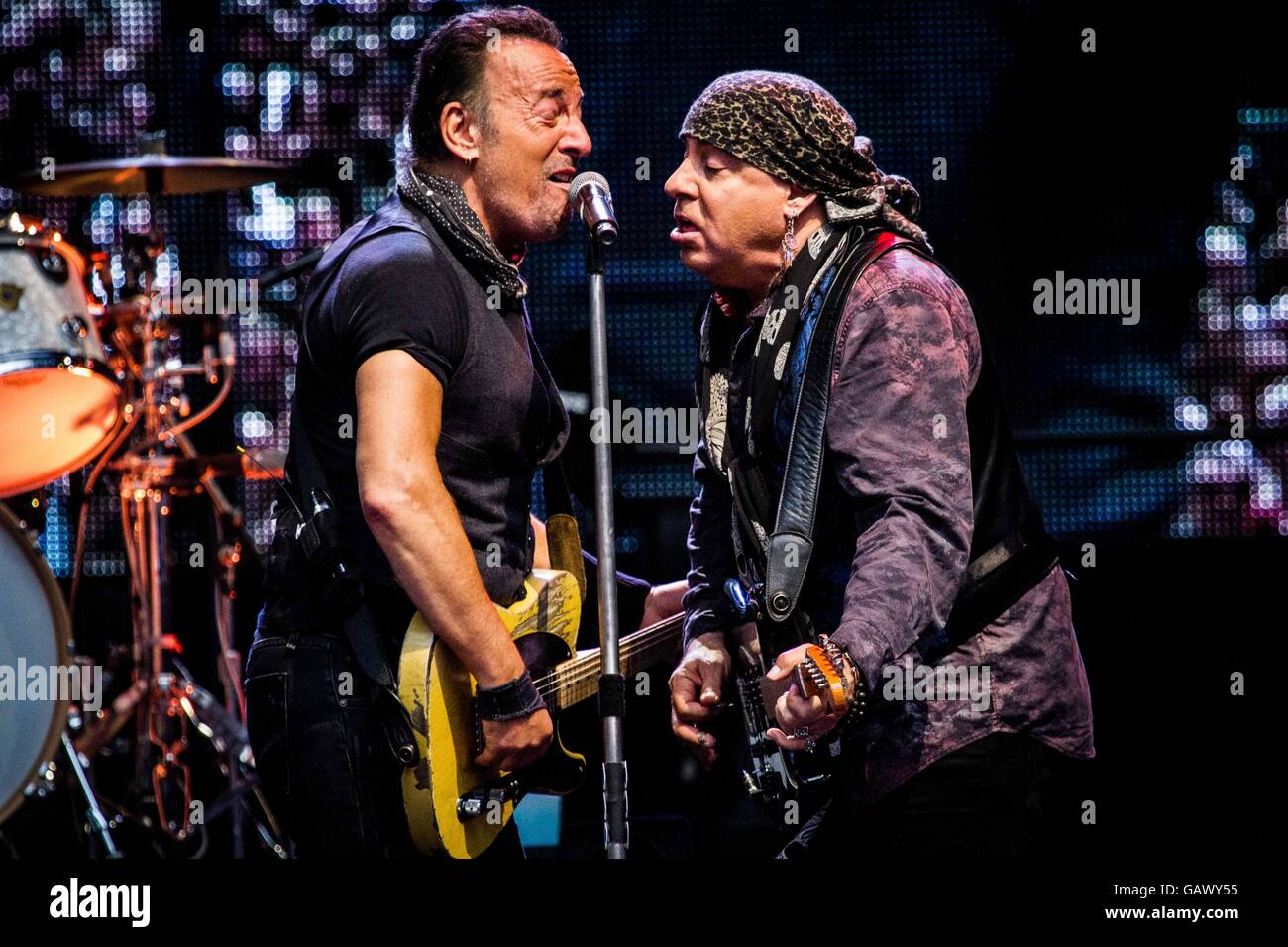 Milan, Italy. 5th July, 2016. Bruce Springsteen and the E Street Band ...
