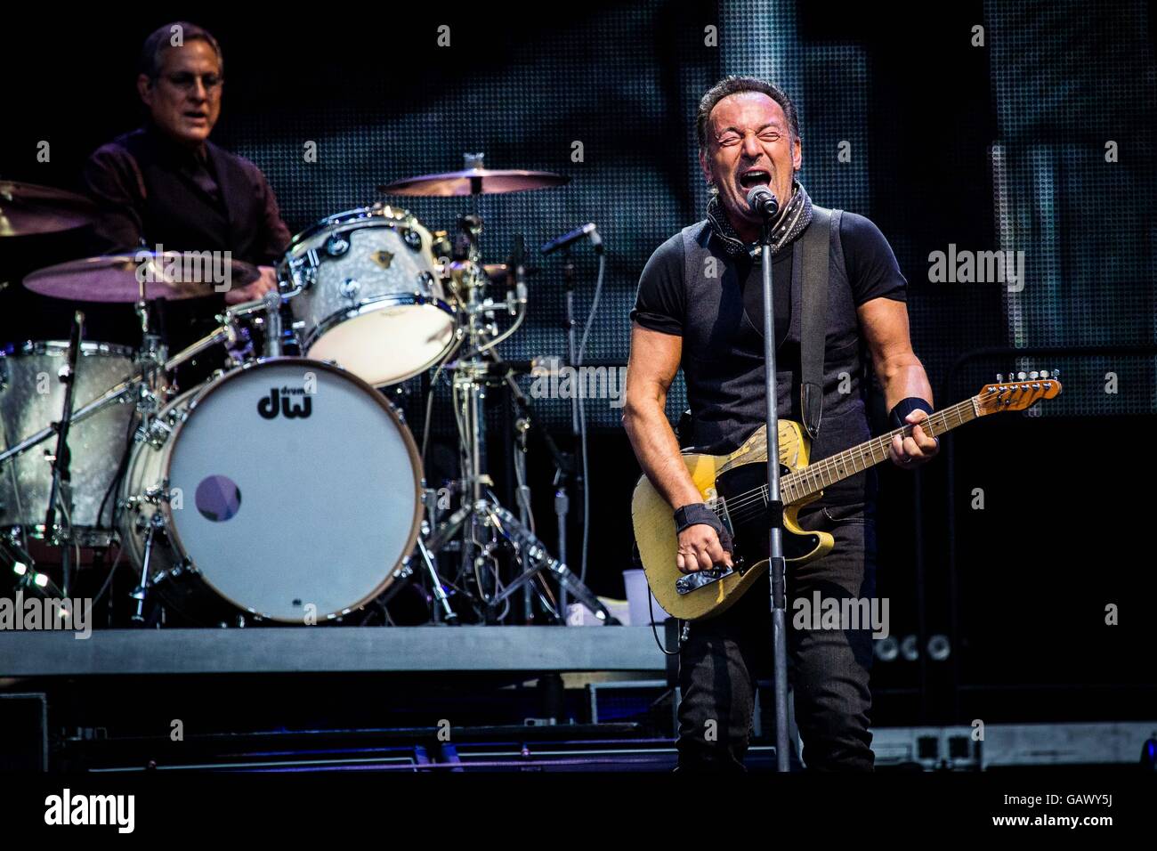 Milan, Italy. 5th July, 2016. Bruce Springsteen and the E Street Band ...