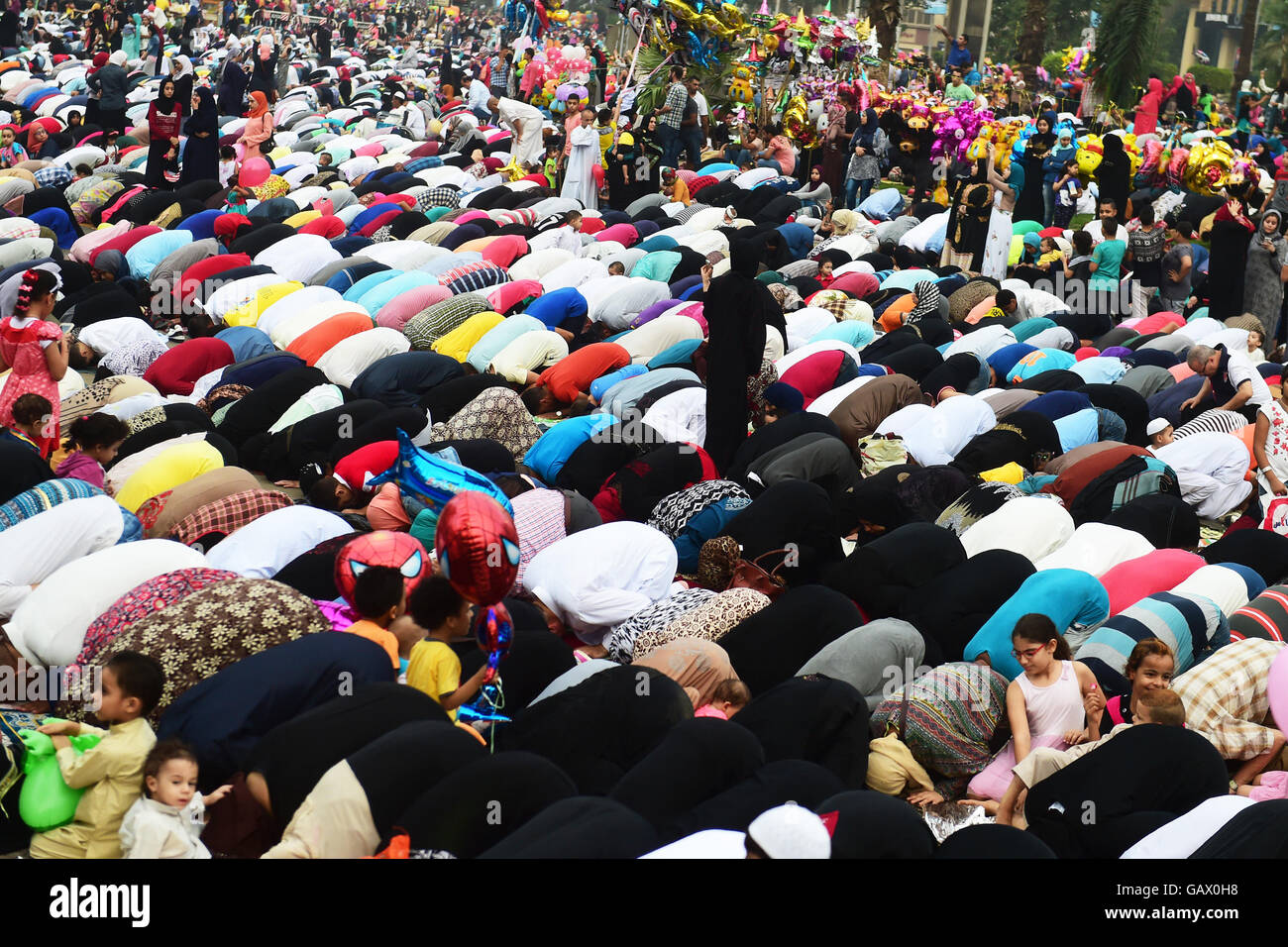 Eid al fitr morning prayers hi-res stock photography and images - Alamy