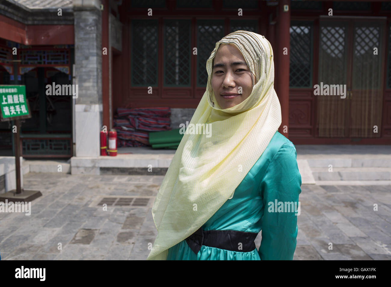 Beijing, China. 6th July, 2016. Muslims on Niujie Street to celebrate ...