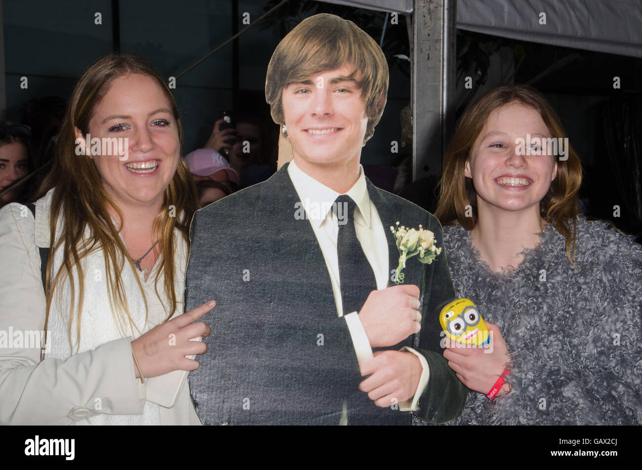 Parramatta, Australia - 6th July 2016: Zac Efron, Adam Devine, Sophie ...