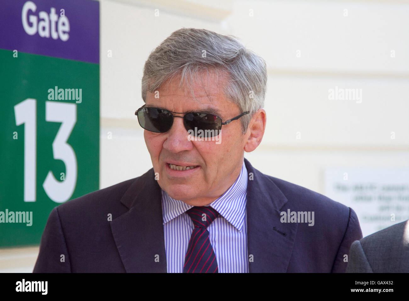 Wimbledon London, UK. 6th July 2016. Michael Middleton father to Kate ...
