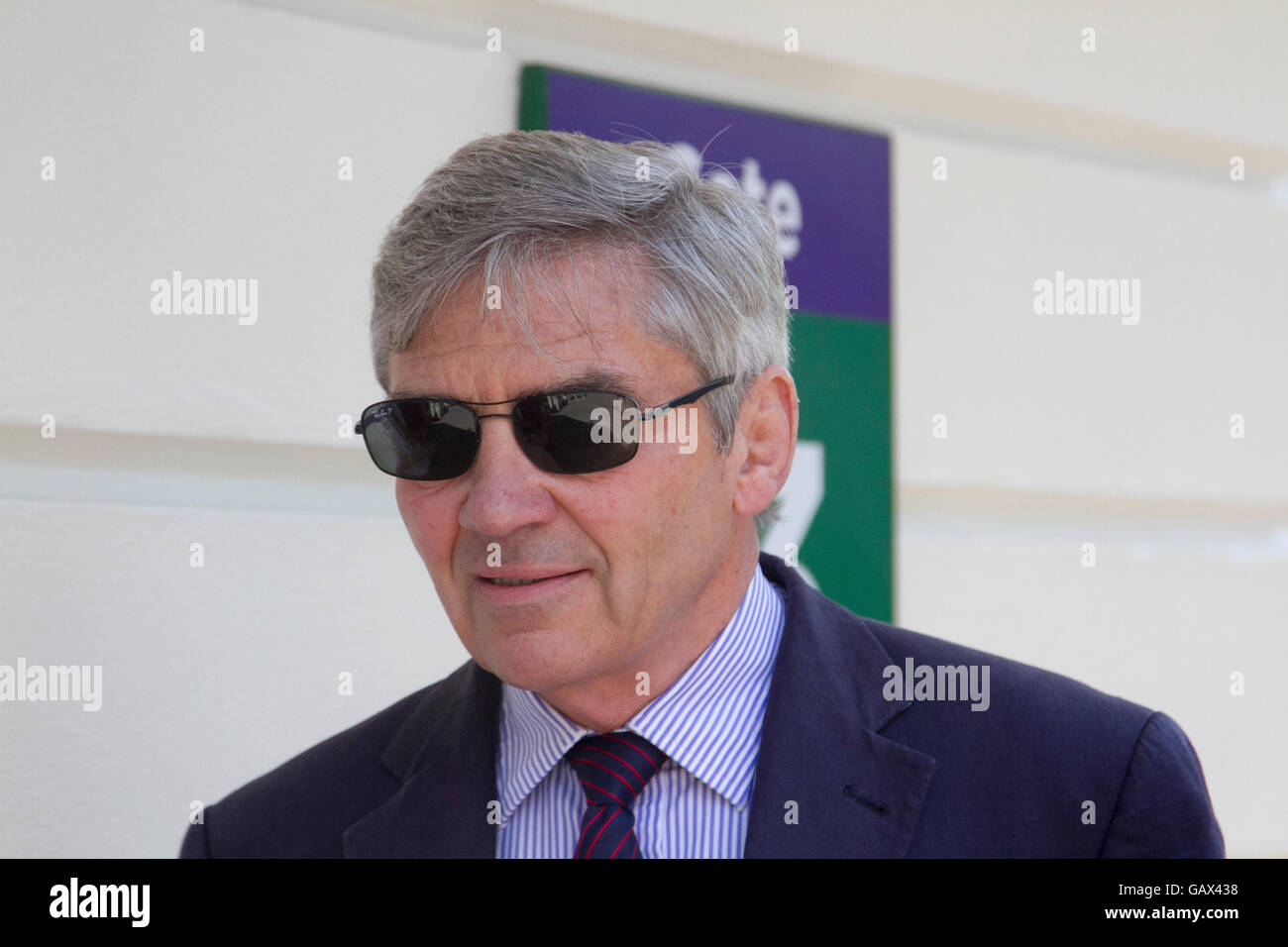 Wimbledon London, UK. 6th July 2016. Michael Middleton father to Kate ...