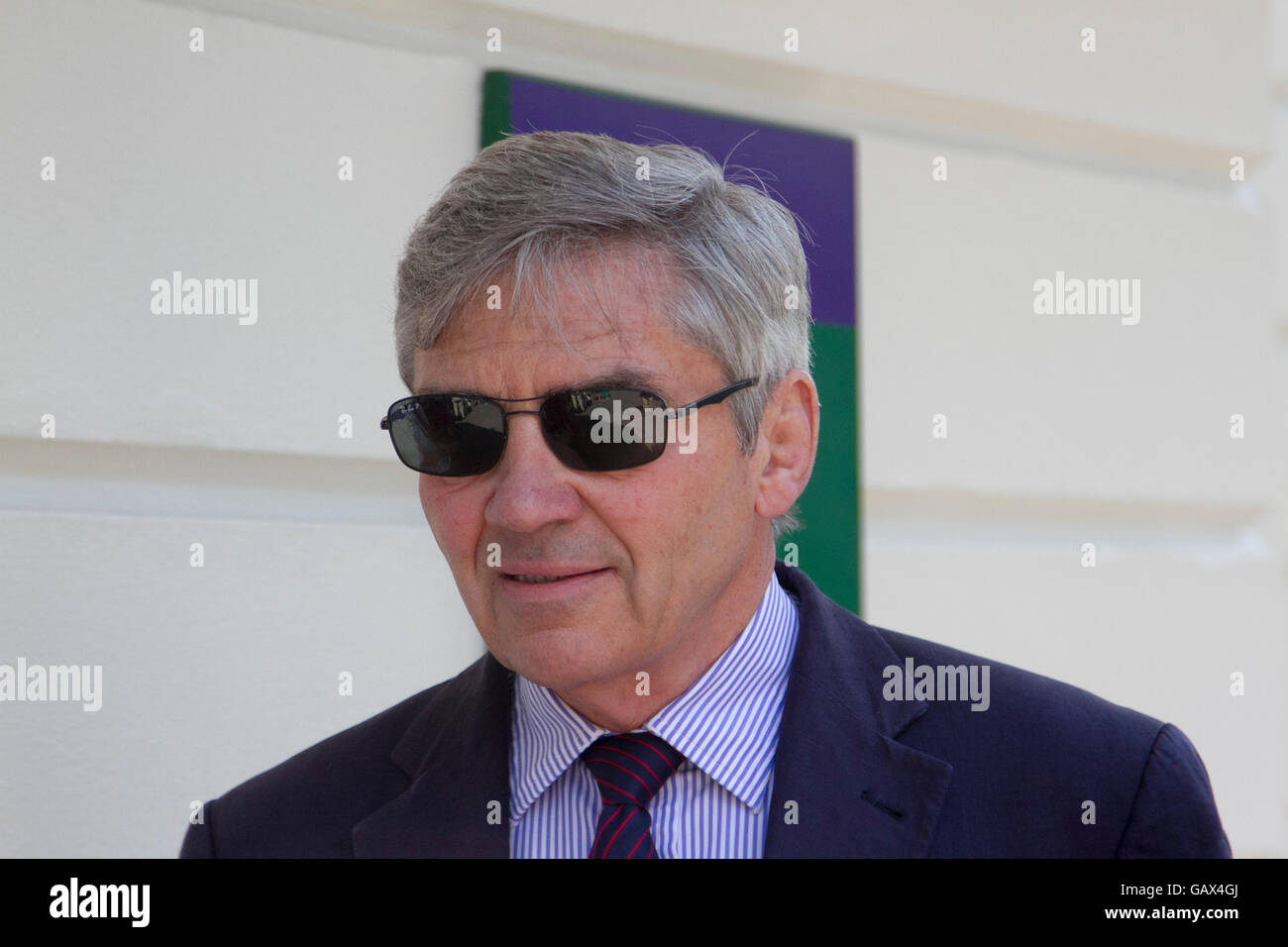 Wimbledon London, UK. 6th July 2016. Michael Middleton father to Kate ...
