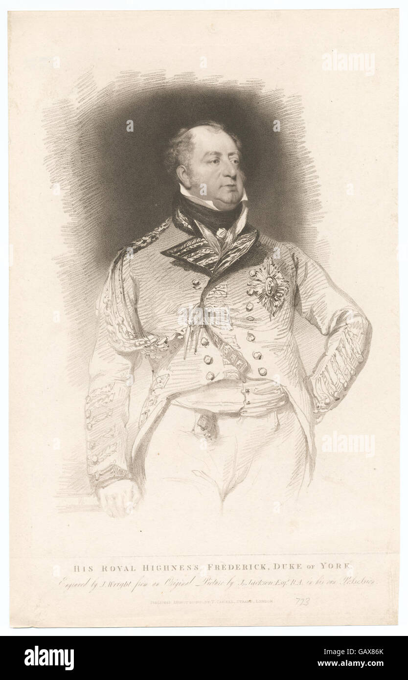 His Royal Highness Frederick, Duke of York ( b12349147-420567 Stock ...