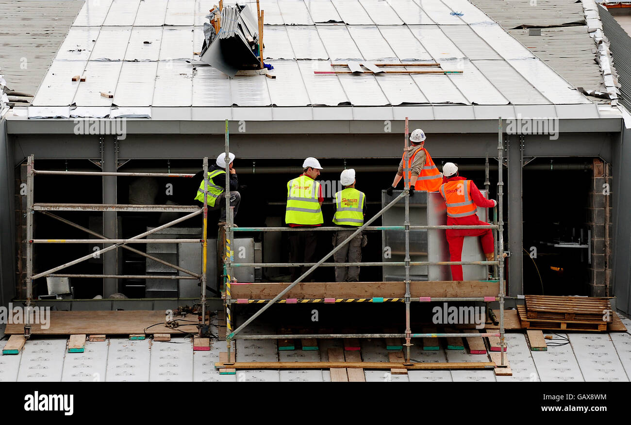 Construction Workers Feature. A general view of construction workers ...