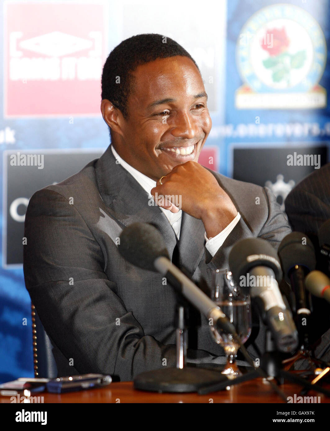 Paul Ince during the press conference at Ewood Park, Blackburn Stock ...