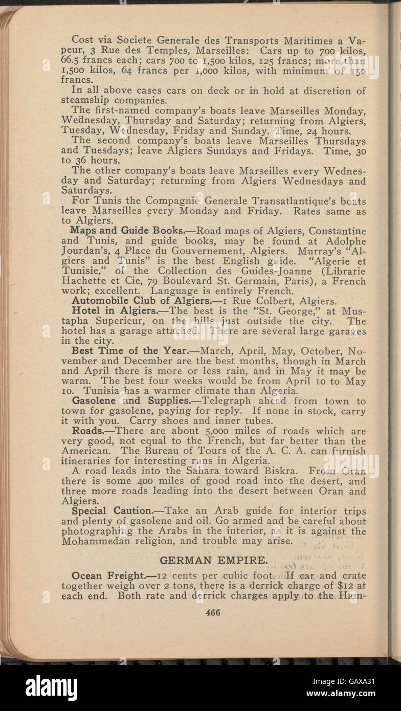 A travel guidebook or tour book that provides detailed information on ...