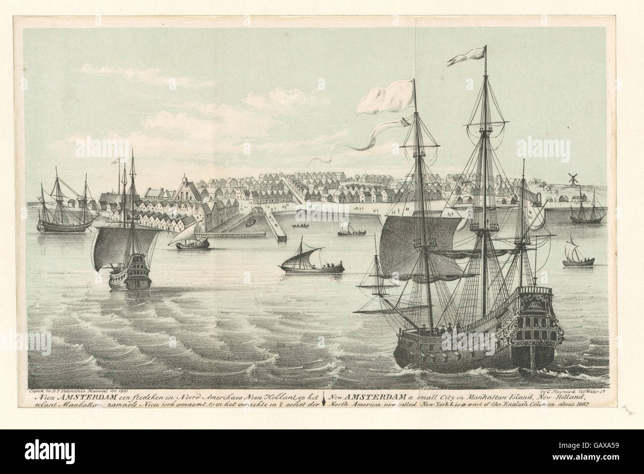 This refers to New Amsterdam, a Dutch settlement in North America that ...