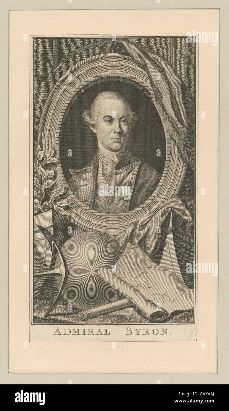 Admiral Byron was a notable naval officer, likely holding the rank of ...