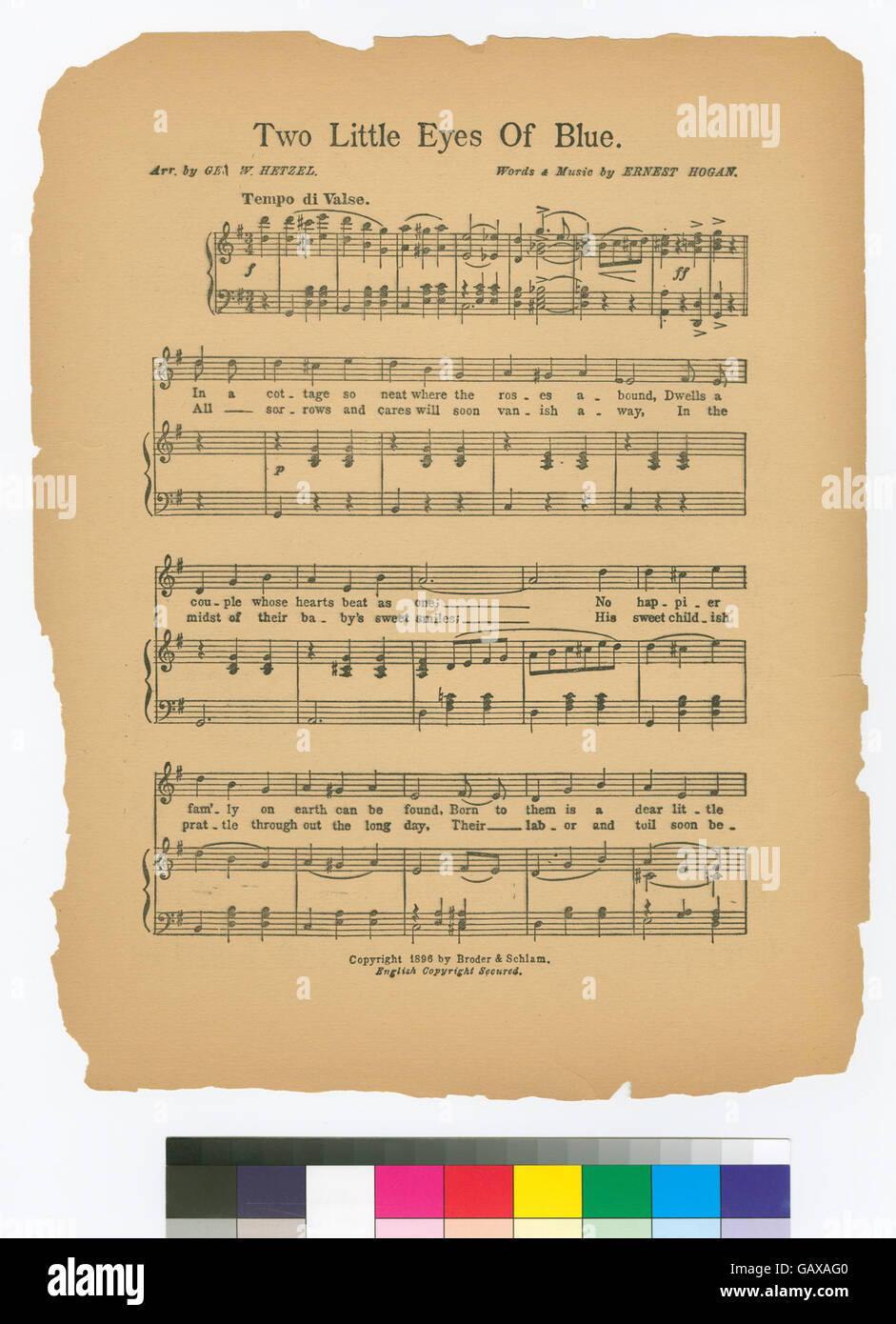 The image titled 'Two Little Eyes of Blue' focuses on a young subject ...