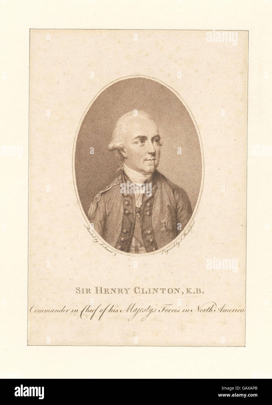 Sir Henry Clinton, K.B., was a British Army officer during the 18th ...