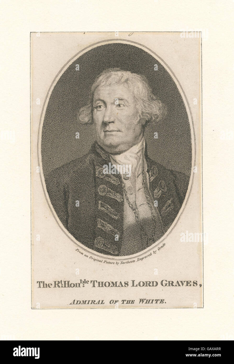 Thomas Lord Graves, an Admiral of the White in the Royal Navy, was a ...
