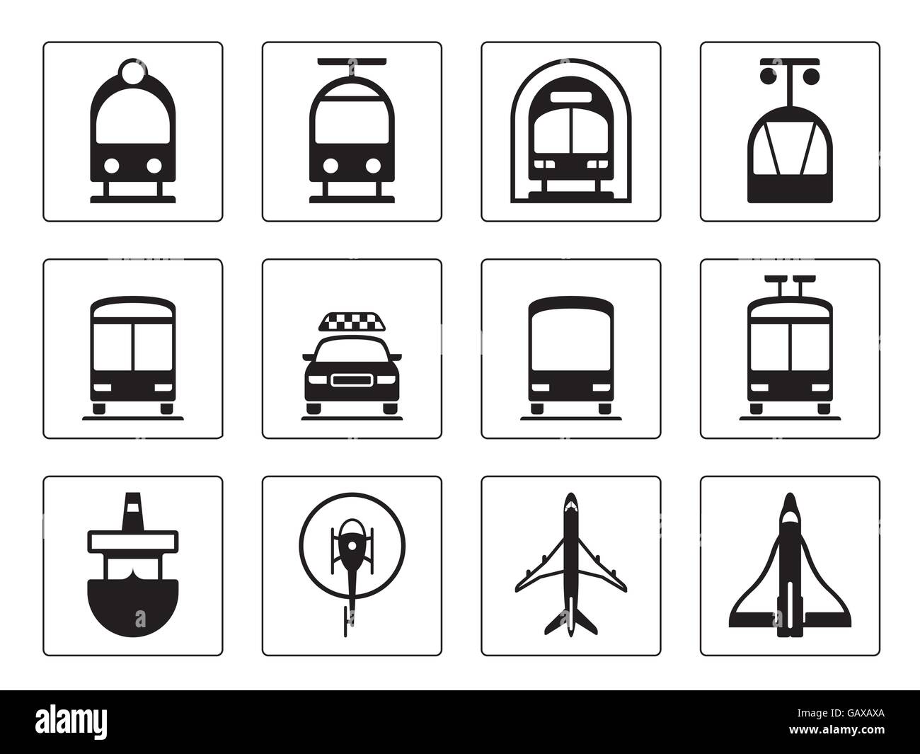 Public vehicles icons set - vector illustration Stock Vector Image ... Public vehicles icons set - vector illustration Stock Vector Image ...