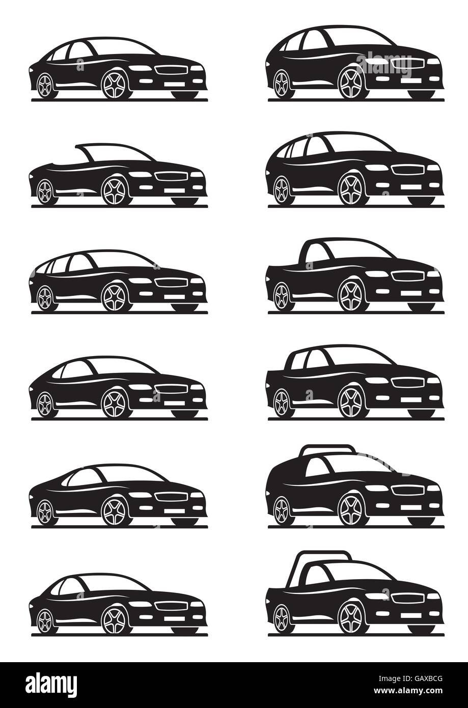Cars and off road vehicles - vector illustration Stock Vector Image ...