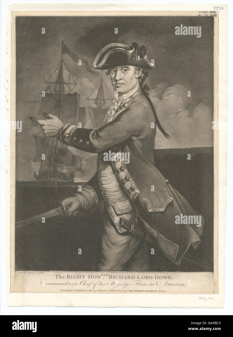 Richard Lord Howe was a prominent British naval officer during the 18th ...