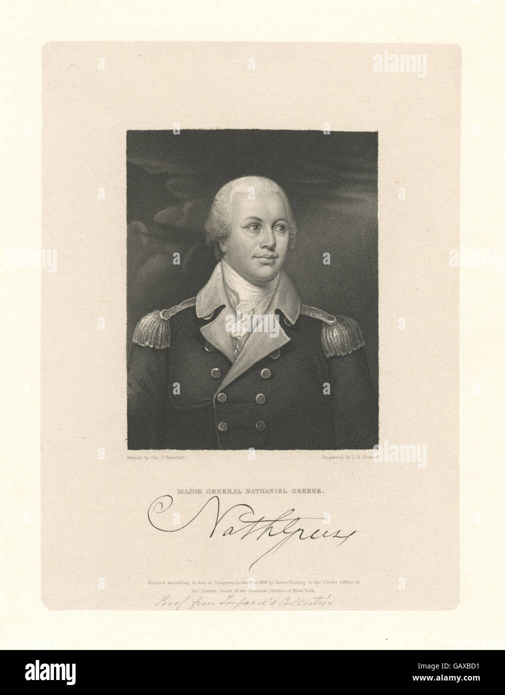 Nathaniel greene major general hi-res stock photography and images - Alamy