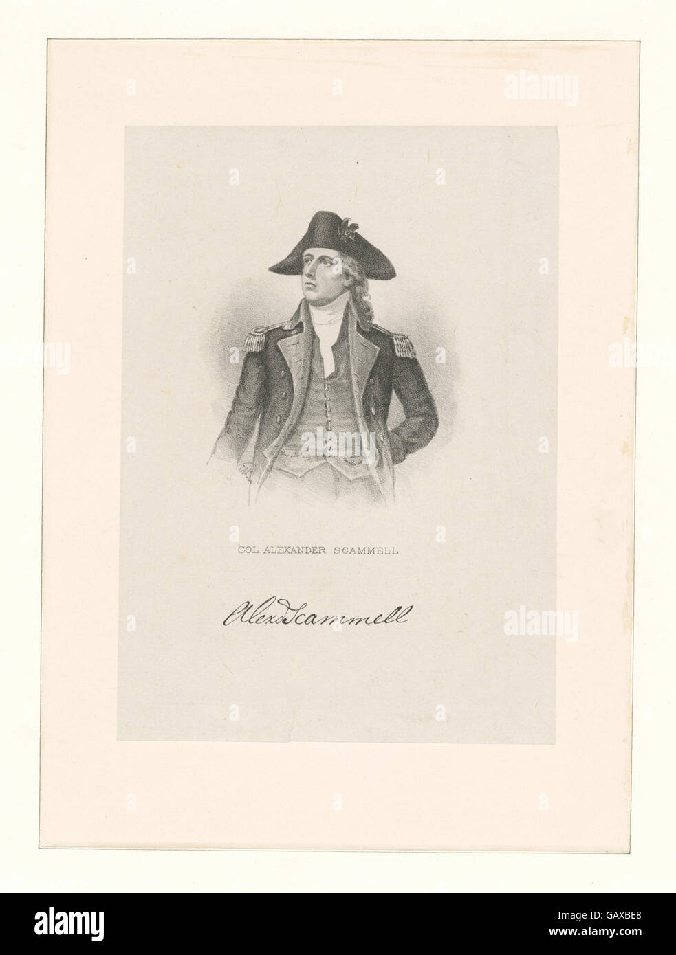 A portrait of Colonel Alexander Scammell, a notable figure in American ...