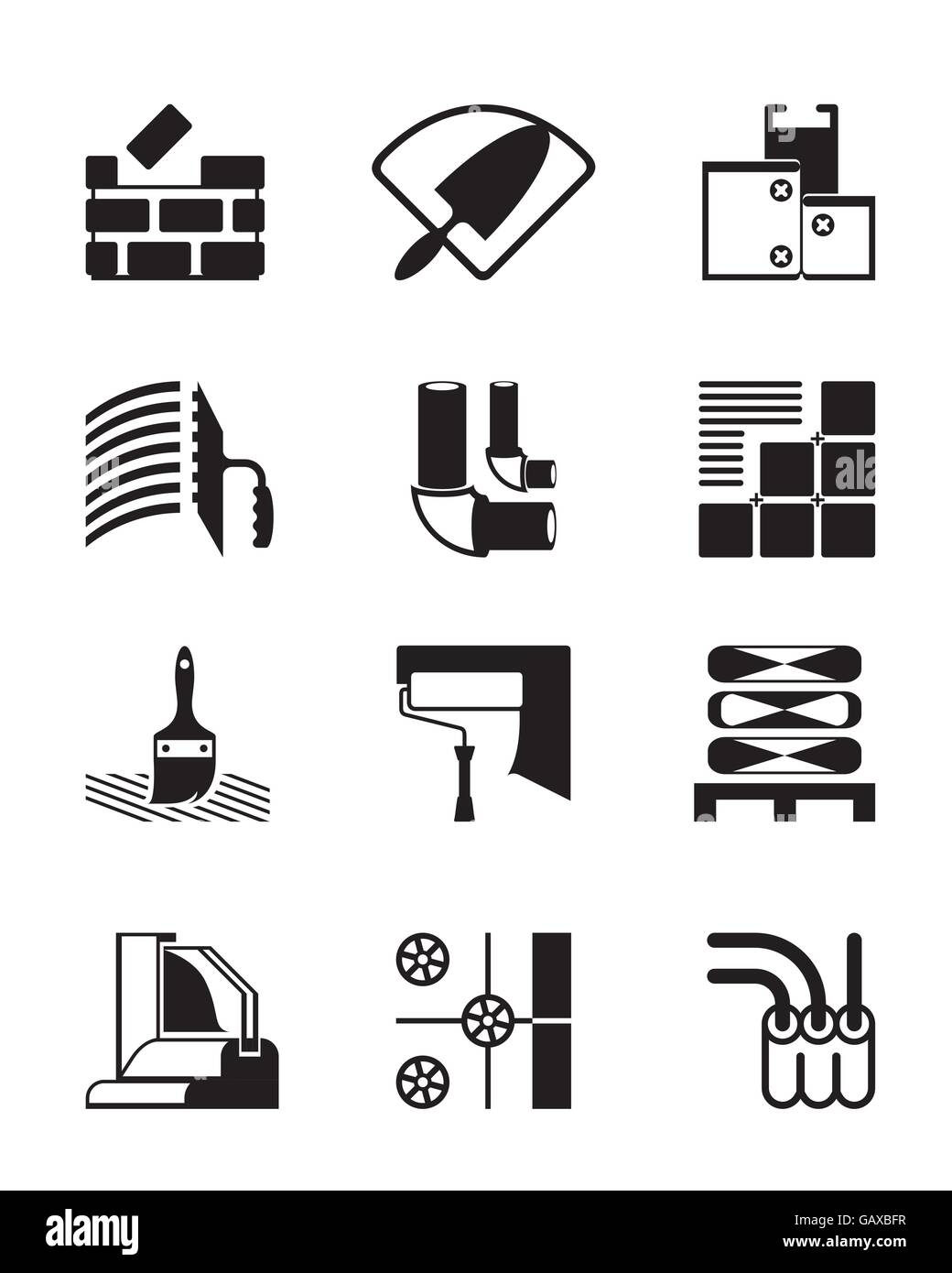 Wood construction materials Stock Vector Images - Alamy